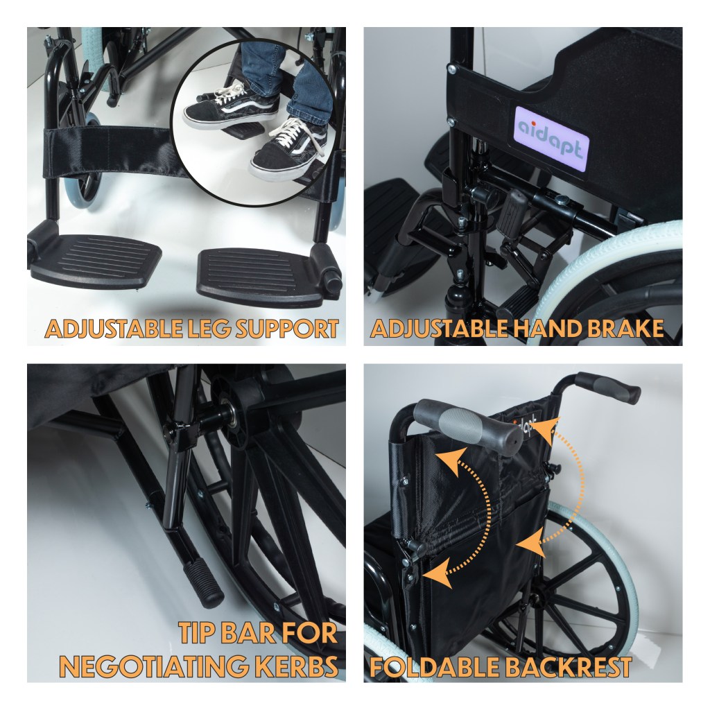 Self Propelled Aluminium Wheelchair for Comfort & Ease