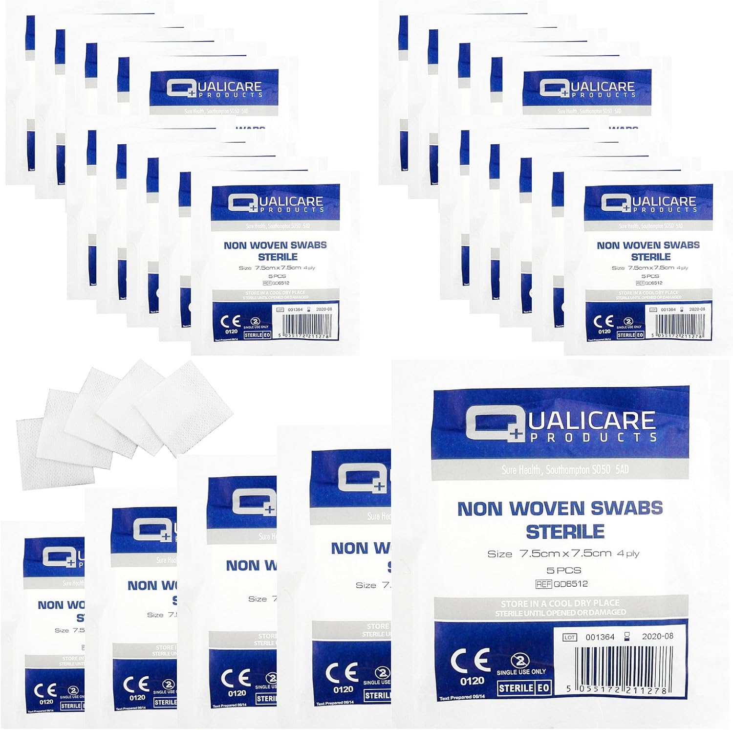 Qualicare Non Woven Sterile Swabs (3 Sizes) - Quality First - Phoenix ...