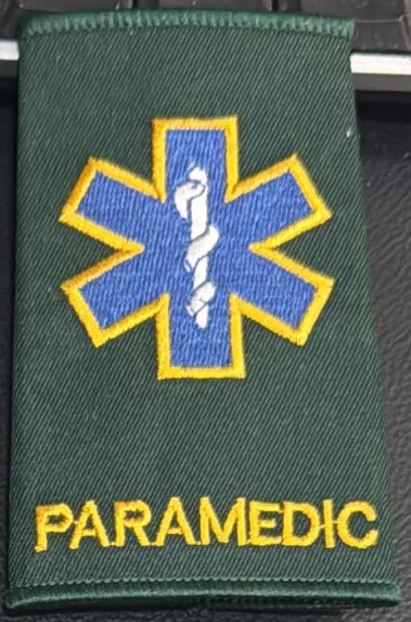 Paramedic Epaulettes with Star of Life Pair Set - Quality